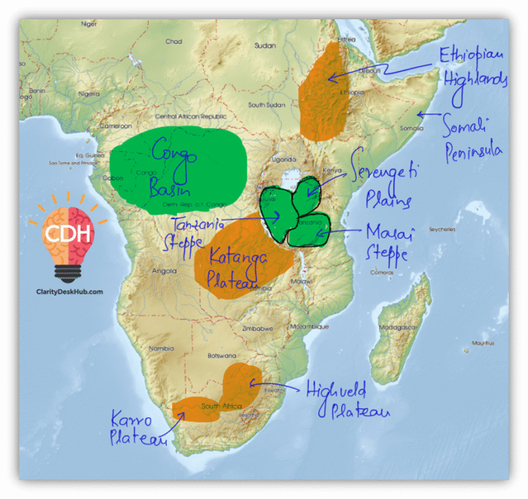 African Plateaus and Plains UPSC – Key Landforms & Geography Facts