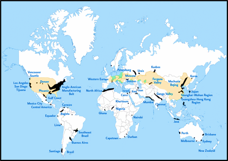 MAJOR INDUSTRIAL REGIONS OF WORLD - CDH IAS